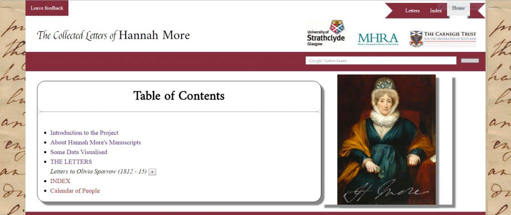 The Letters of Hannah More: A Digital Edition - The 18th-Century Common